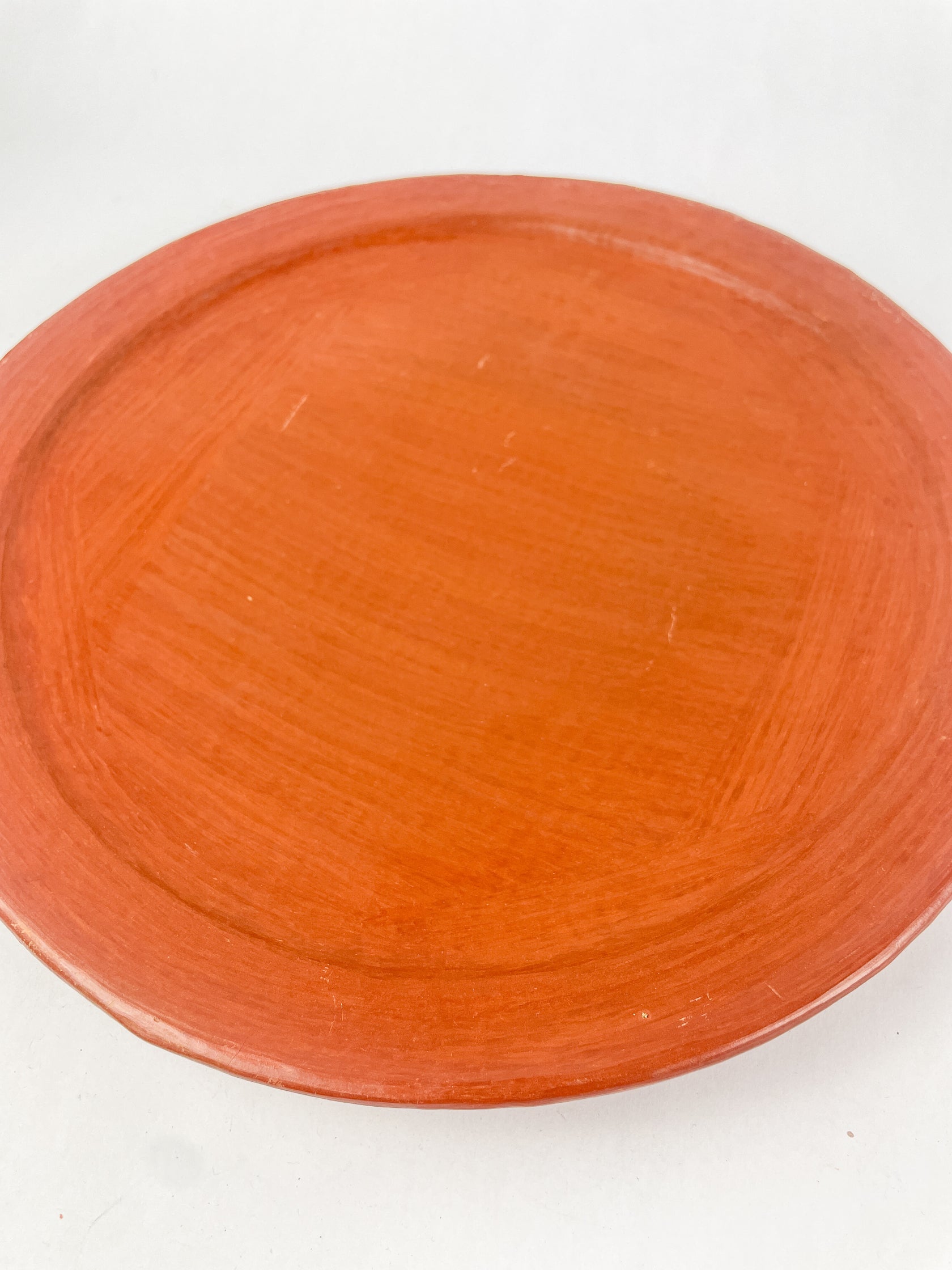 Oaxaca Red Clay Pottery 4Pc Set Plates And Clay Bowls Mexican Red Clay ...