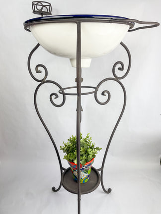 Mexican Talavera Sink w Stand Colorful - Lavabo Talavera Baño – TheMexHub