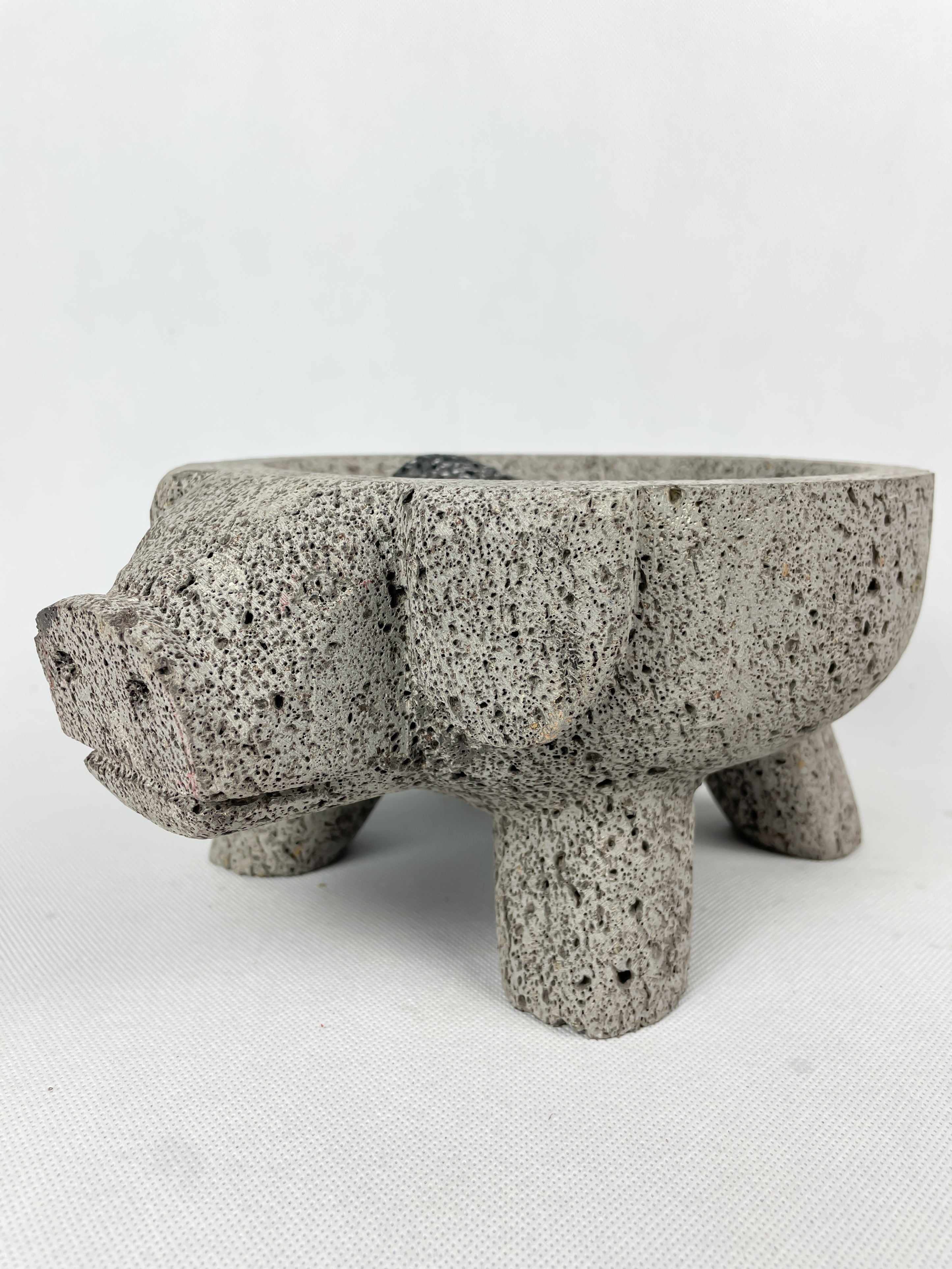 Authentic Molcajete Bowl Pig Head Molcajete – TheMexHub
