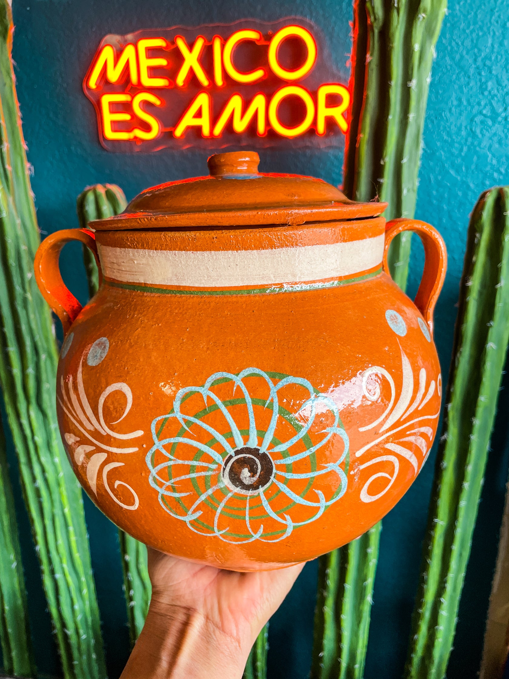 Mexican Cookware Mexican Clay Pot Olla 3 Liter Pot Libre De Plomo Clay ...