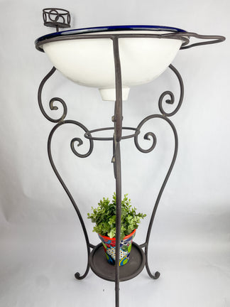 Mexican Talavera Sink w Stand Colorful - Lavabo Talavera Baño – TheMexHub