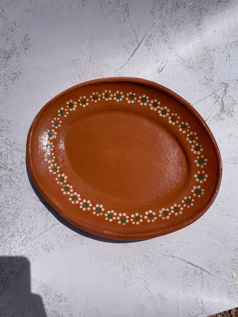 Mexican Clay Plates Oval Plates 11" Set of 4 Lead Free Mexican Plates ...