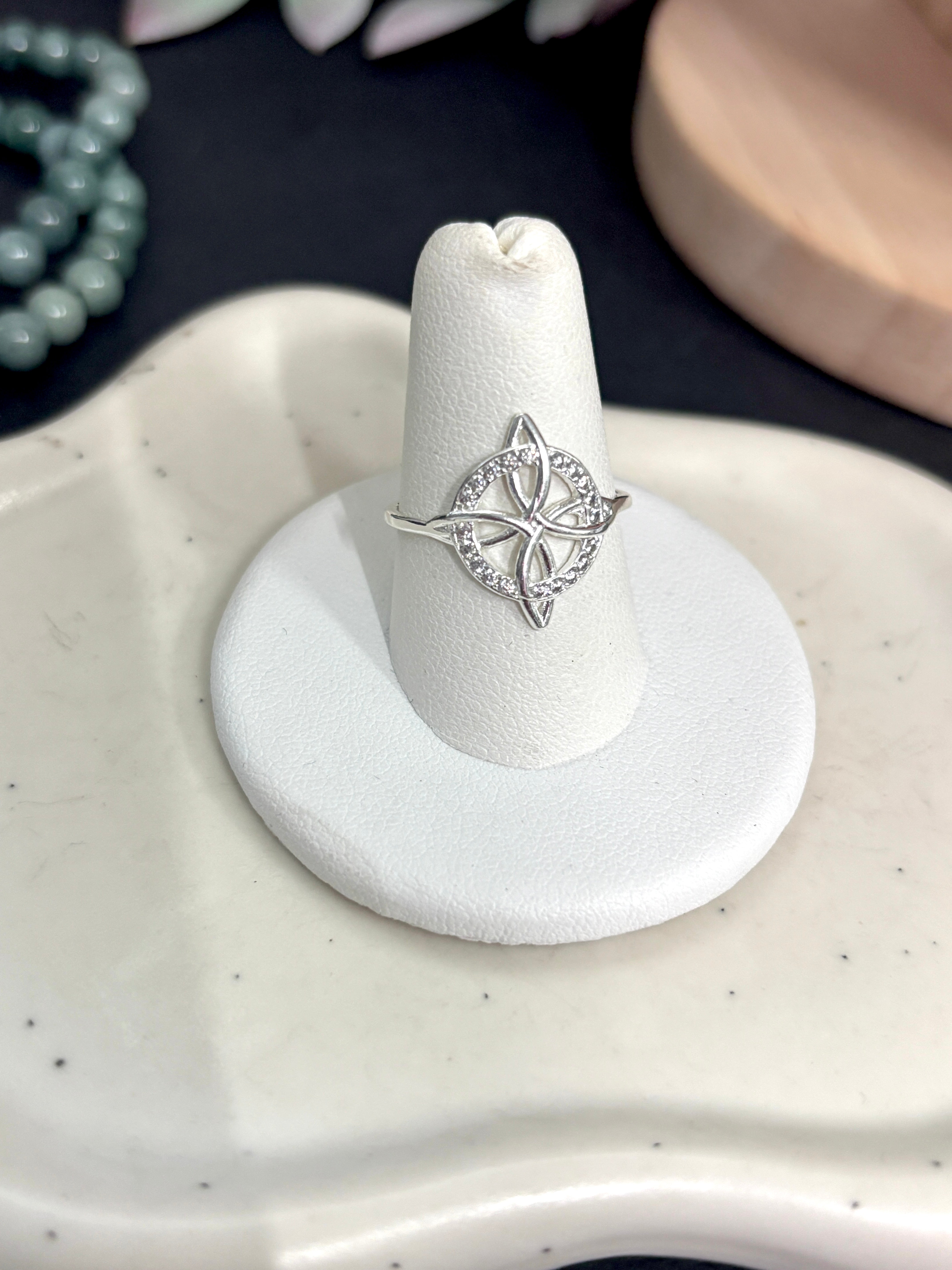 925 Sterling Silver Witch Knot Protection Ring - Anillo Nudo de Bruja ...
