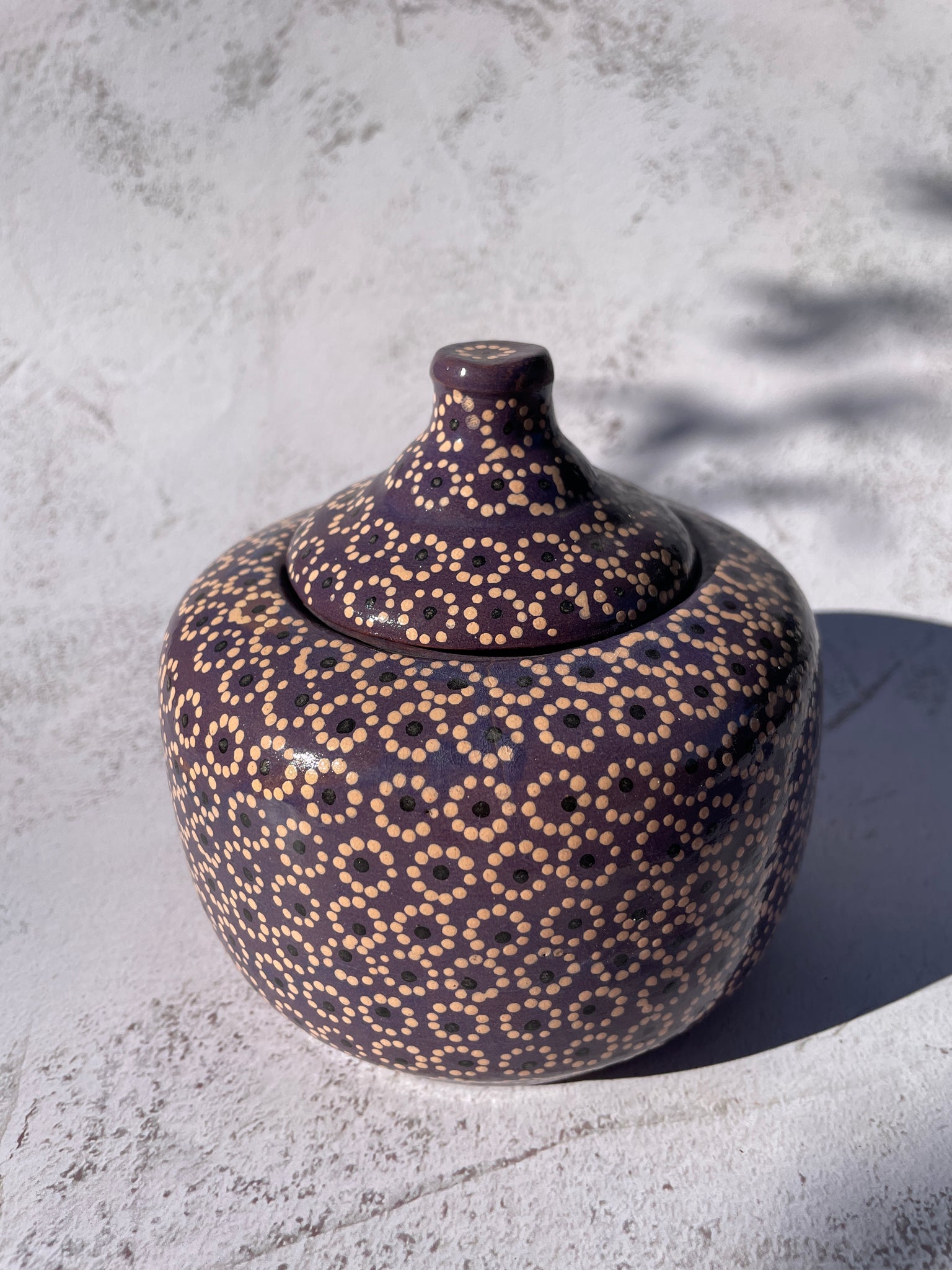 Michoacan Mexican Sugar Bowl Capula Pottery Hand Painted Azucarera de ...