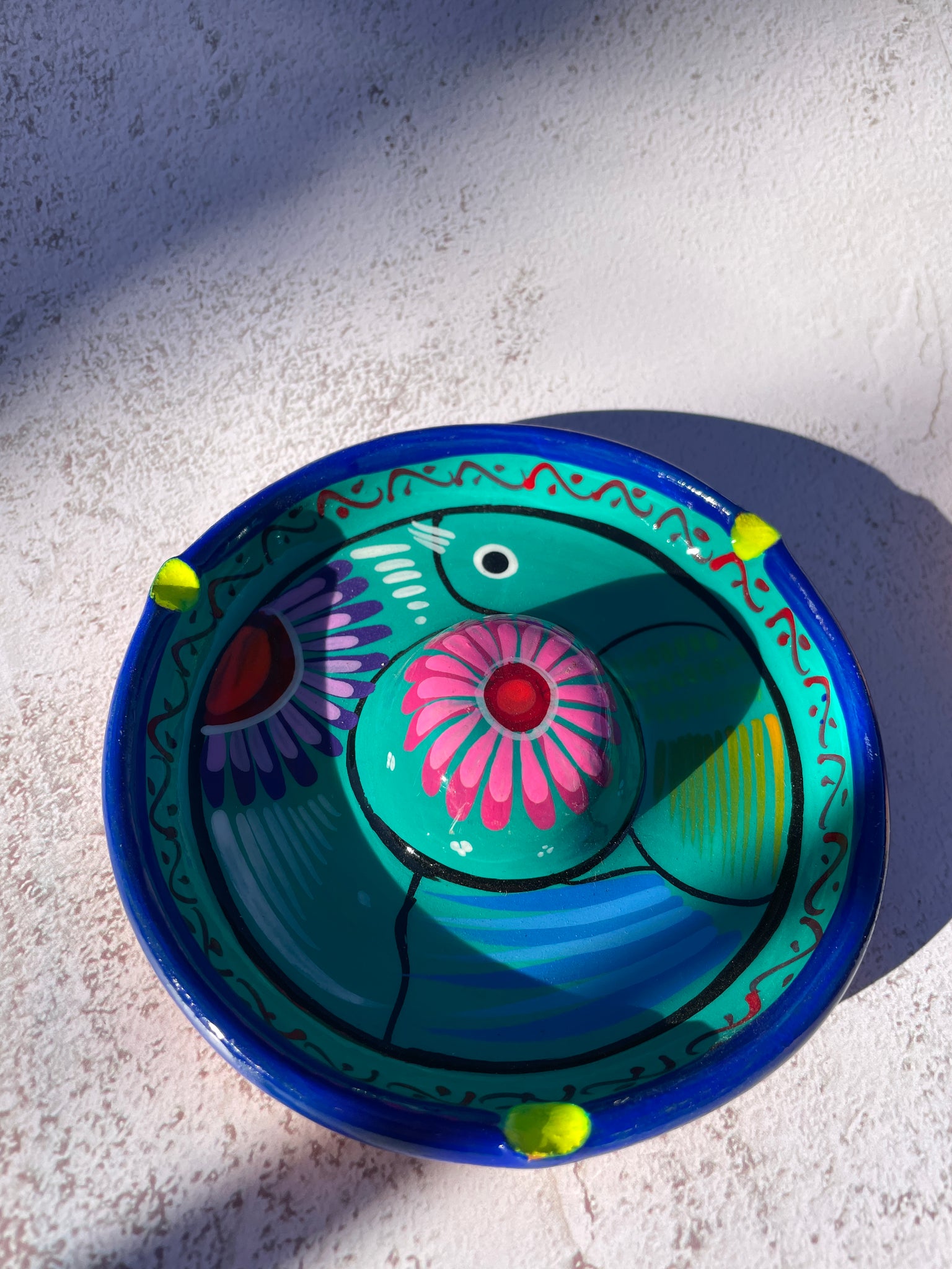 Jalisco Mexican Ashtray Cenicero Mexican Pottery Ashtray Clay Ashtray ...