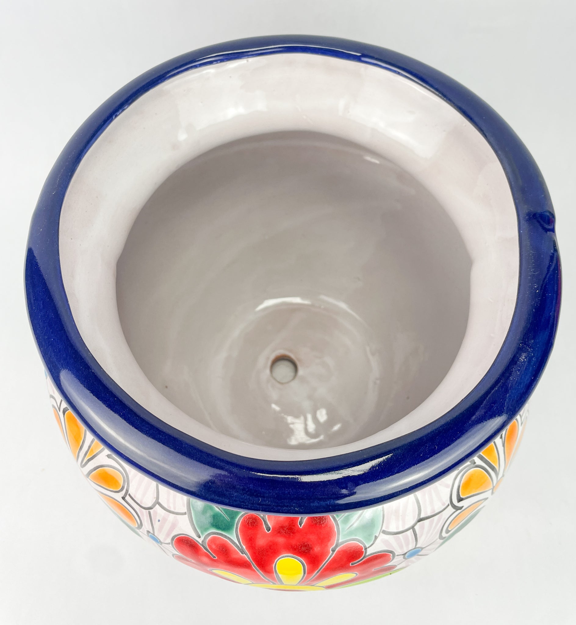 Talavera Mexican Flower Pot With Saucer Ceramic Flower Pot Mexican Pla ...