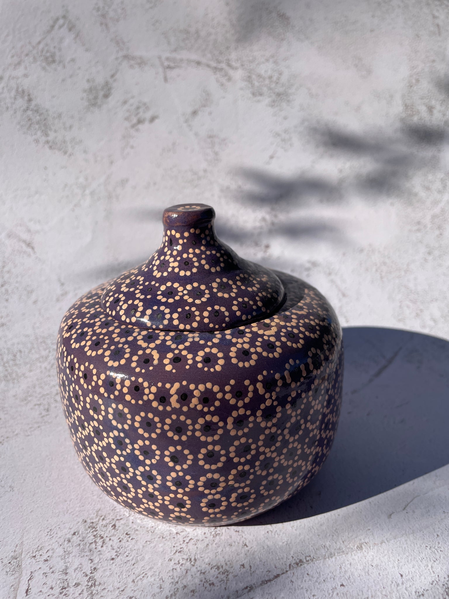 Michoacan Mexican Sugar Bowl Capula Pottery Hand Painted Azucarera de ...