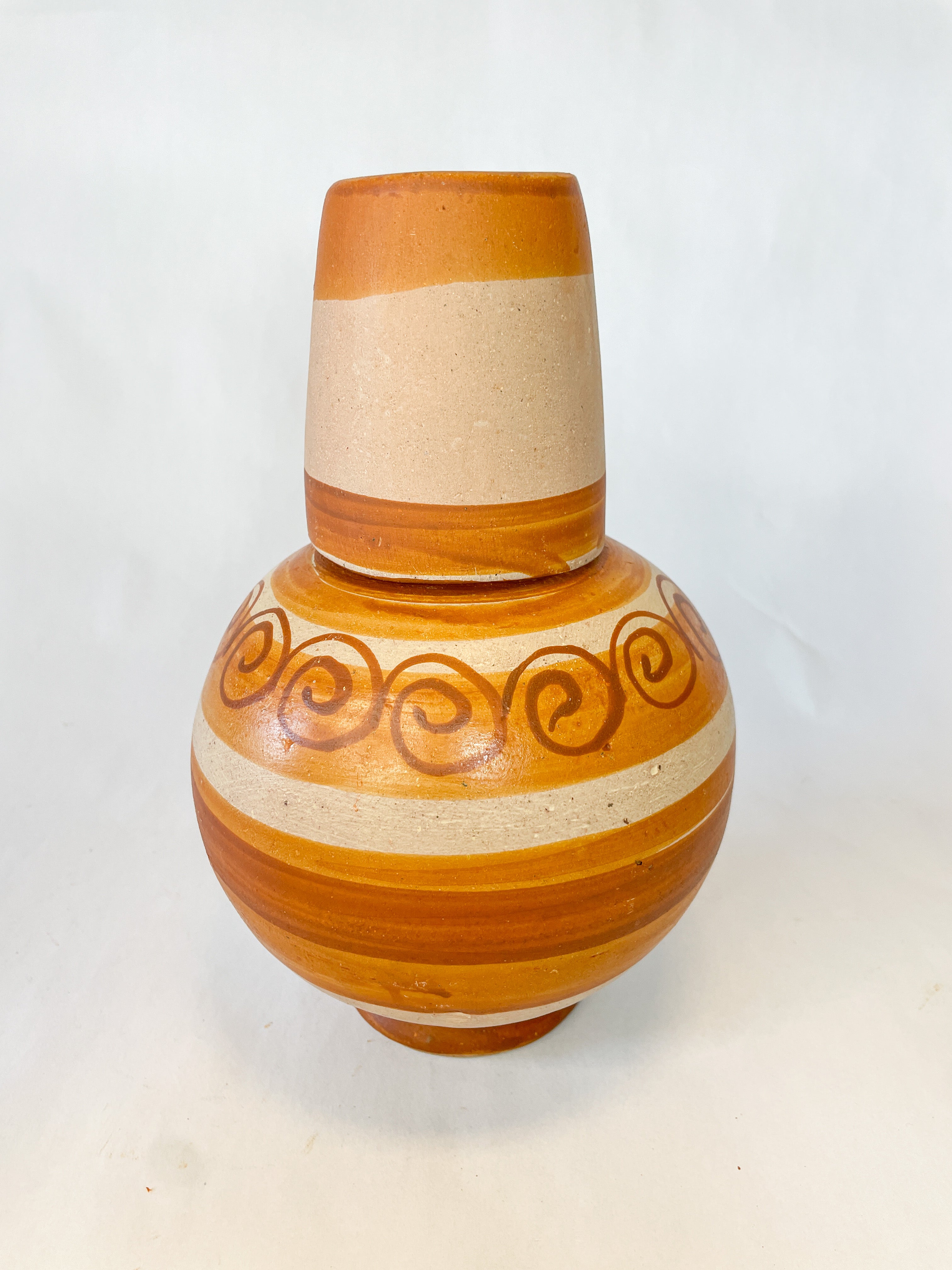 Jalisco Botellon de Barro Clay Water Jug Cantaro de Agua Terracotta Wa ...