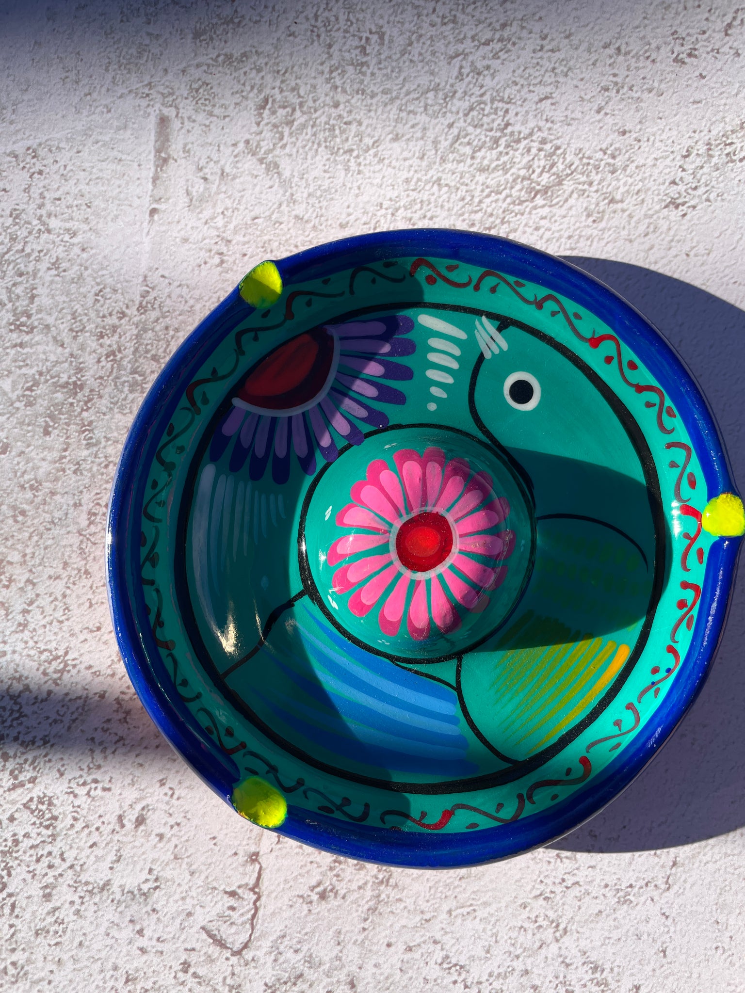 Jalisco Mexican Ashtray Cenicero Mexican Pottery Ashtray Clay Ashtray ...
