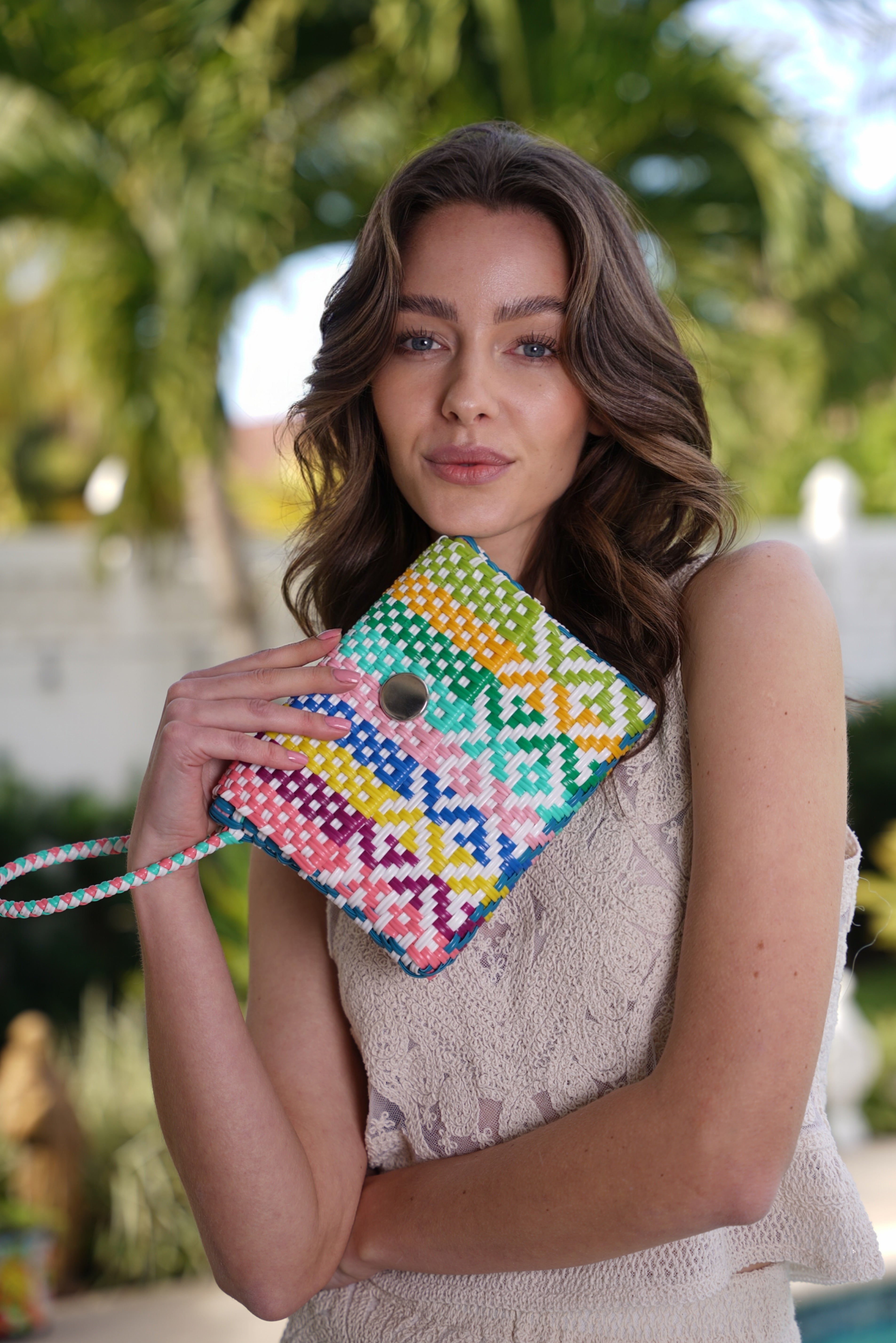 Handwoven Recycled Plastic Wristlet – TheMexHub