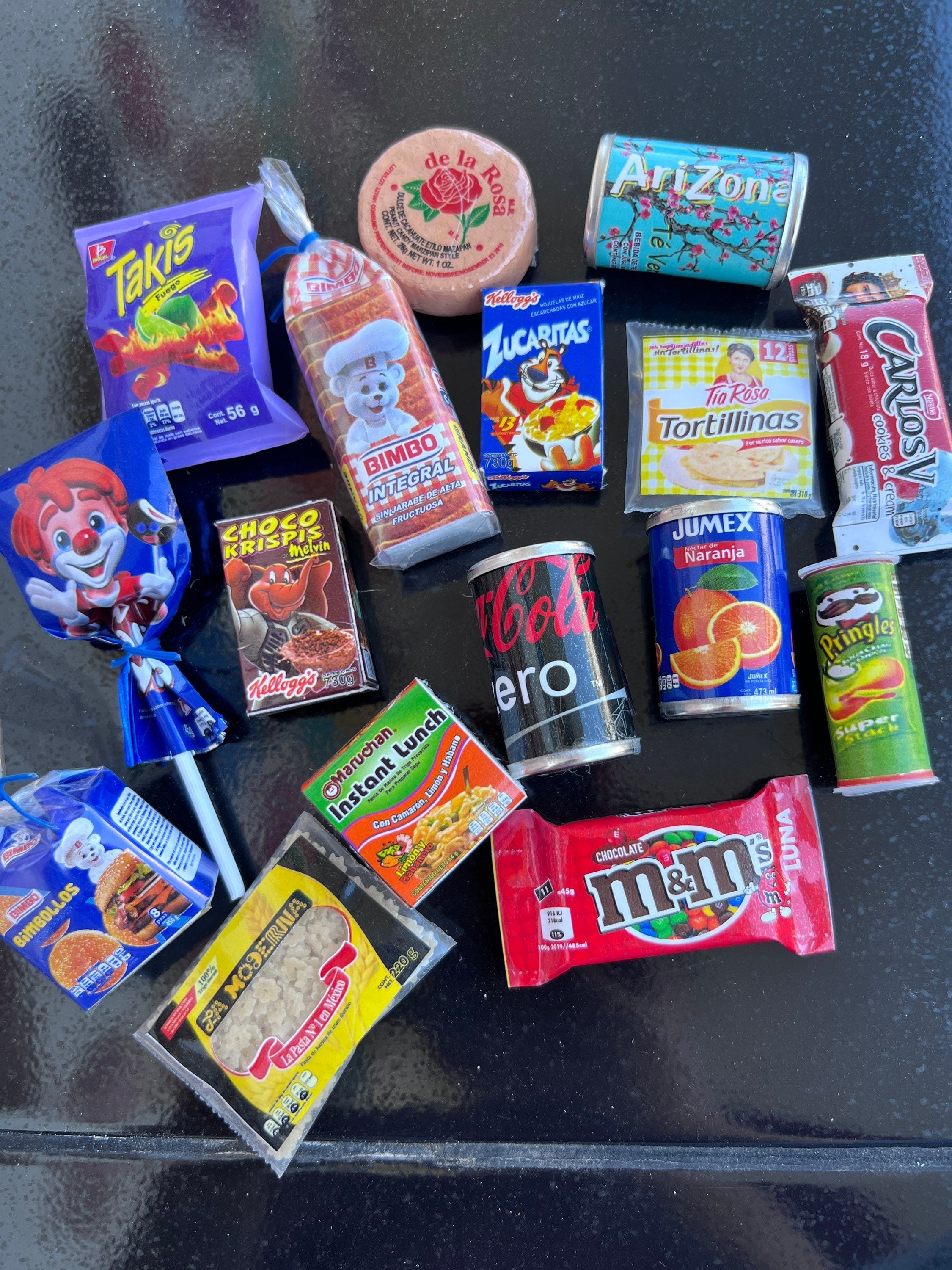Mini Mexican food dishes, 10 pack, tacos, pan dulce, fruit, tamales, d ...