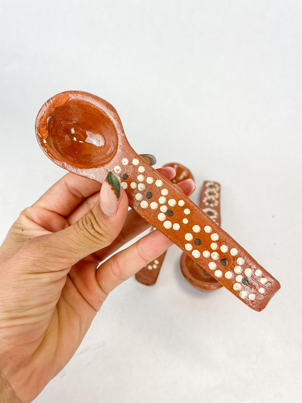 Tonala Large Cuchara de Barro Red Clay Spoon Mexican Spoon Terracotta ...