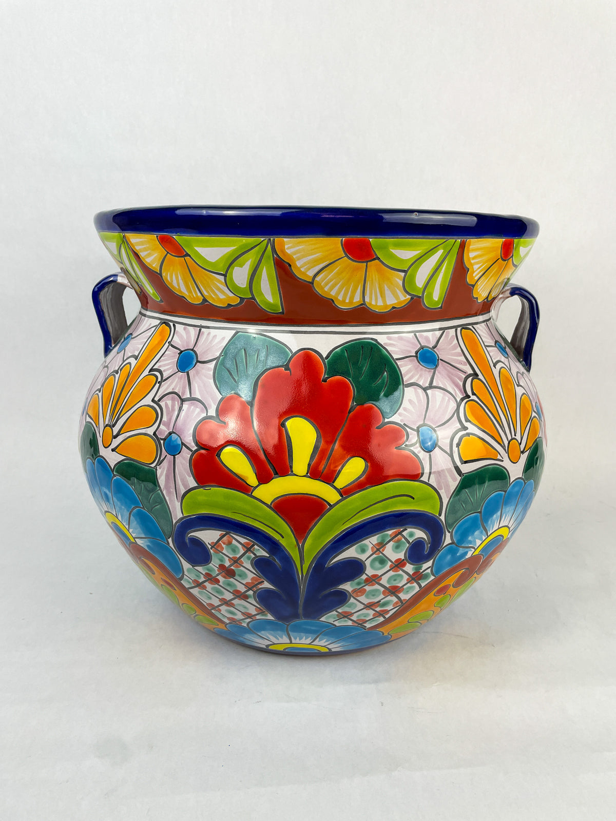 Mexican Planter Large Talavera Planter 13 Inches – TheMexHub