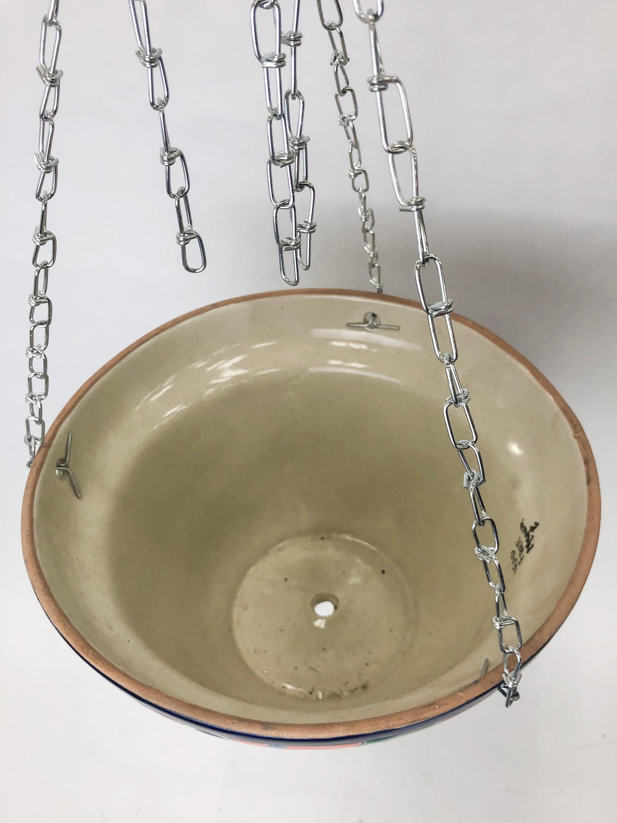 Talavera Hanging Planter Talavera Pottery With Metal Chain – TheMexHub