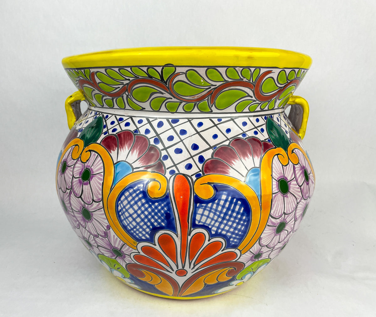 Mexican Planter Large Talavera Planter 13 Inches – TheMexHub