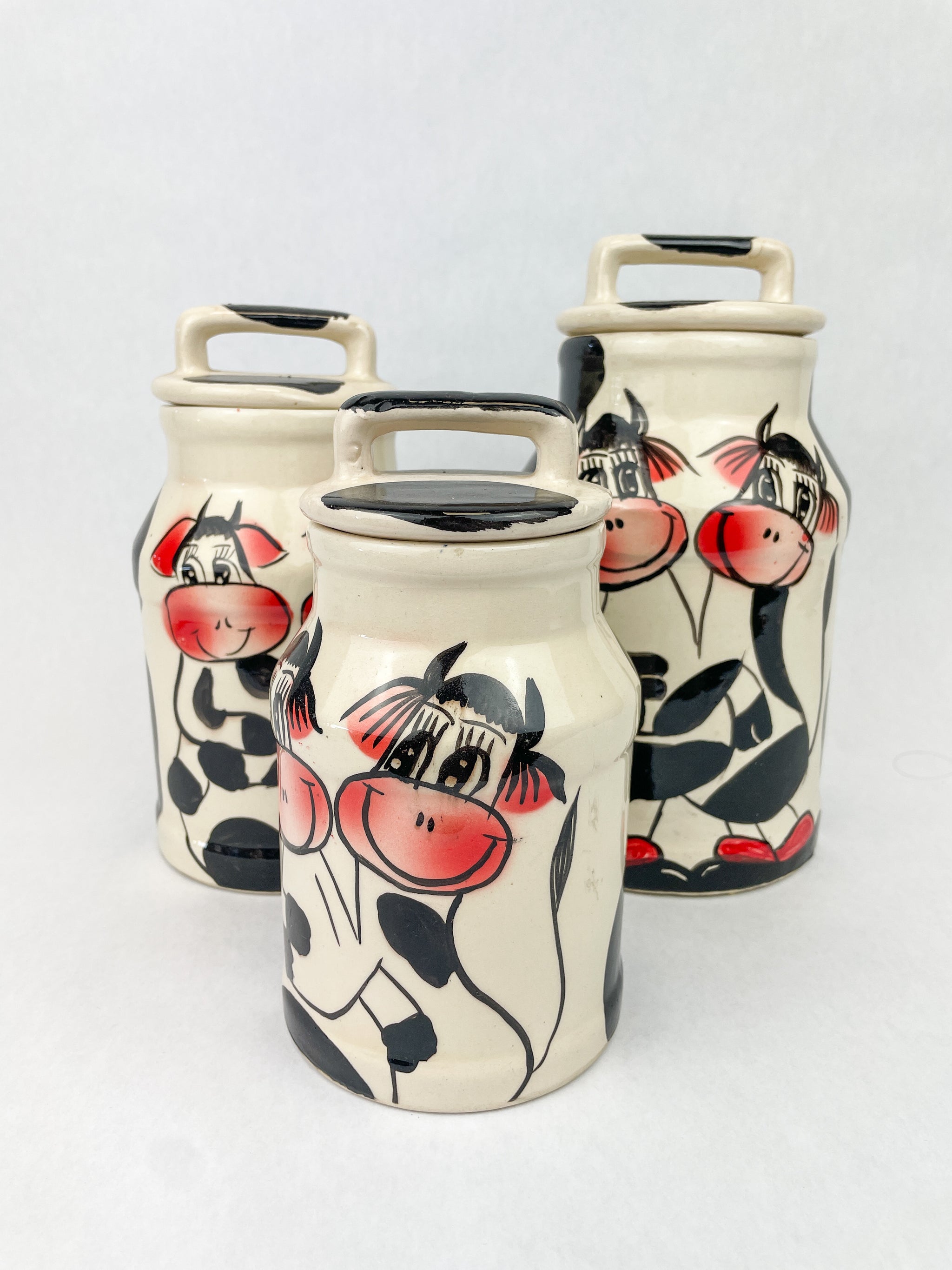Talavera Canister Set 3 Pc Kitchen Canisters Cow Kitchen Decor – TheMexHub