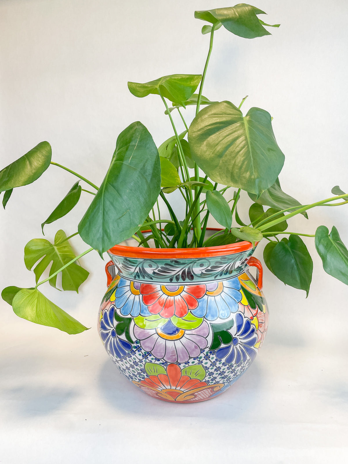 Mexican Planter Large Talavera Planter 13 Inches – TheMexHub